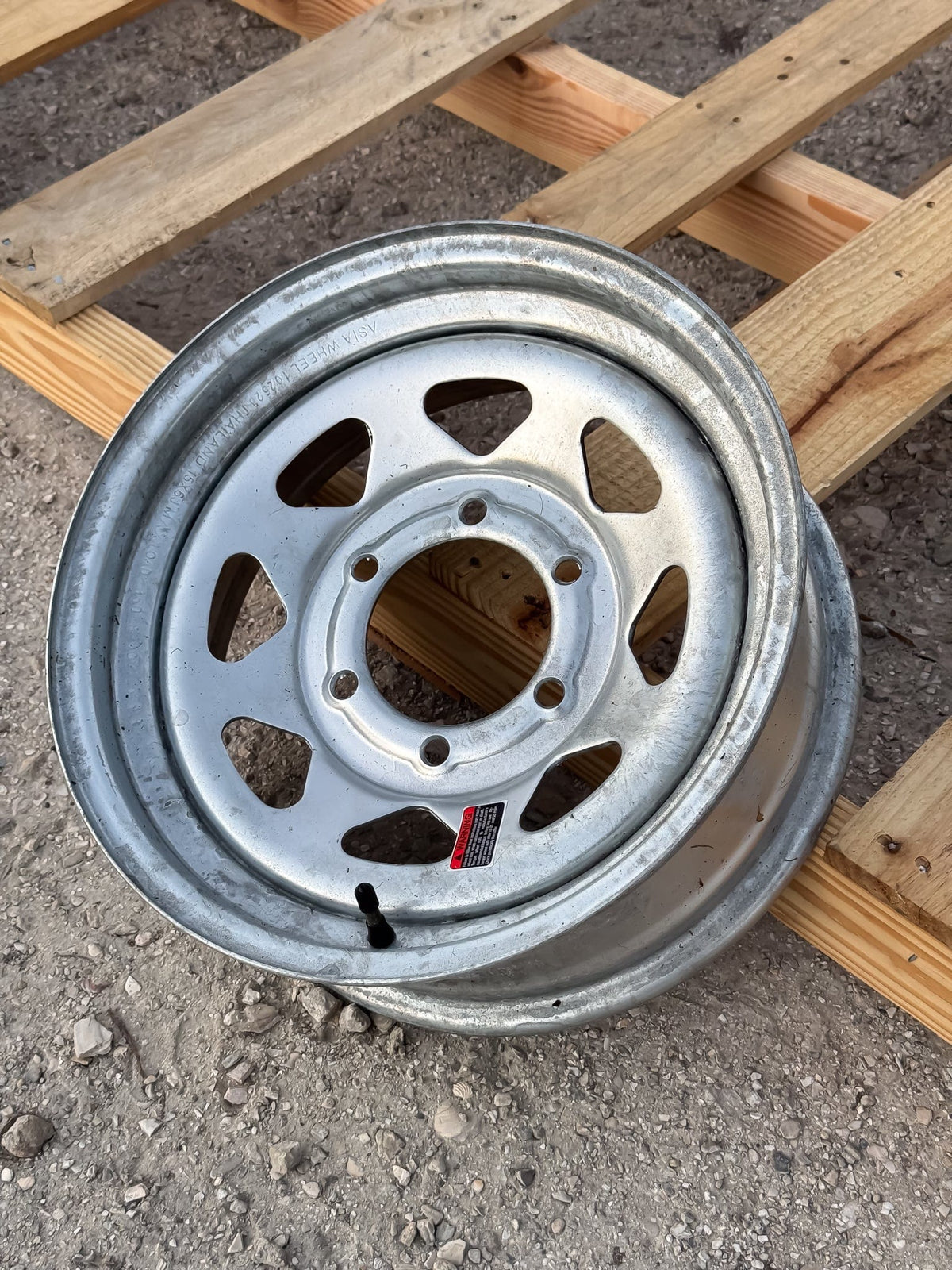 15x6 6-5.5 Galvanized Spoke Trailer Wheel — Tires Fast