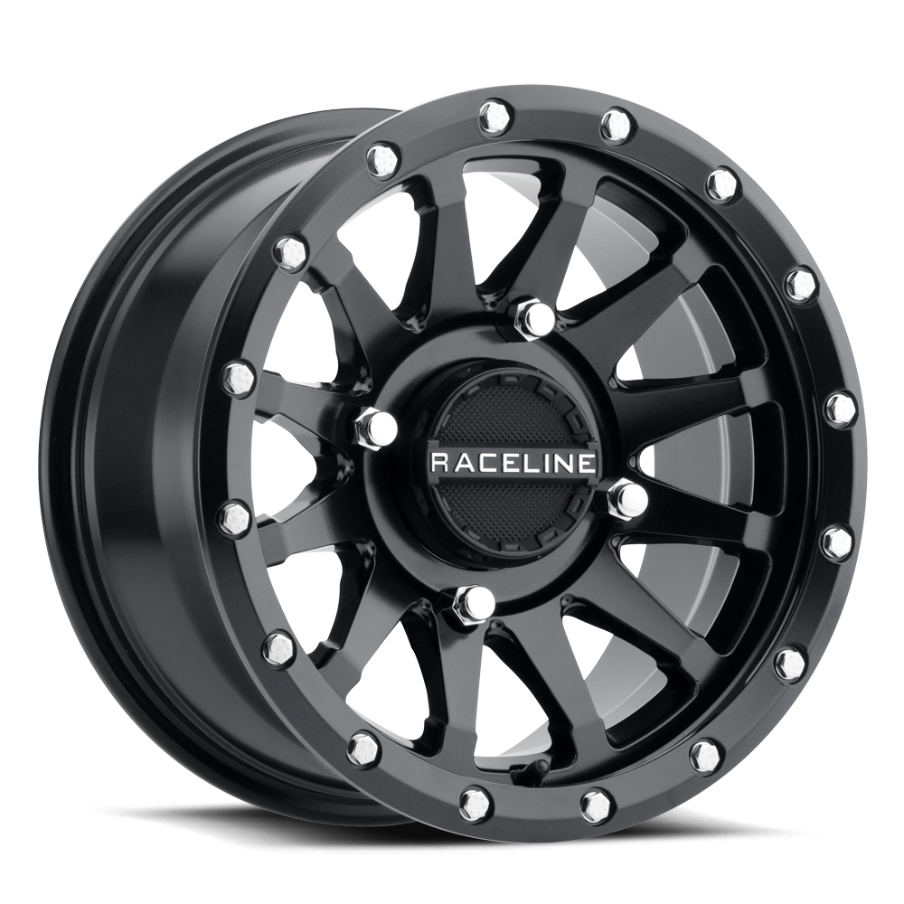 14x7 4x110 +10mm Raceline Trophy Black — Tires Fast