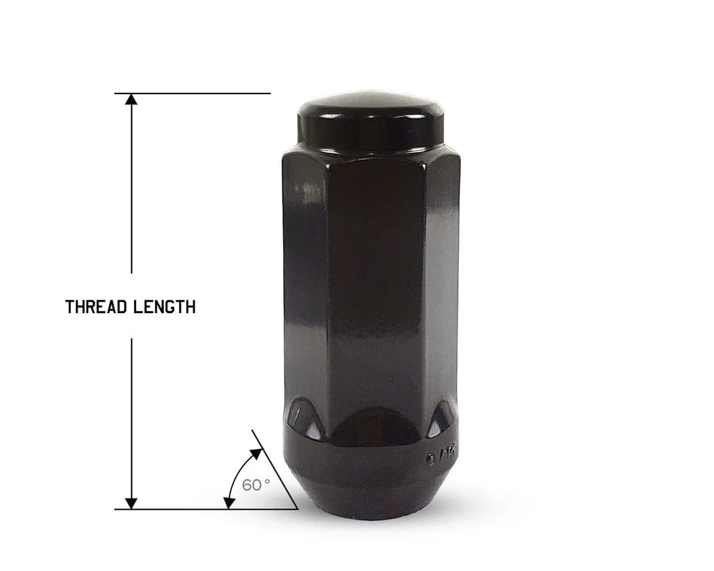 Black Steel Closed End Trailer Lug Nut — Tires Fast